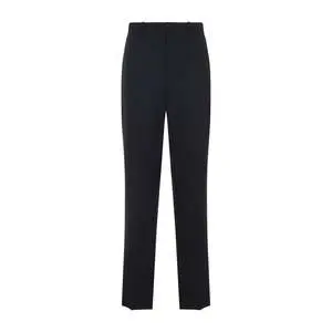 JIL SANDER Slim Fit Wool Trousers - Blue