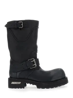 Balenciaga Venom Leather Boots - Multicolor