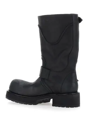 Balenciaga Venom Leather Boots - Multicolor