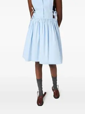 Miu Miu Sleeveless Poplin Dress