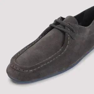JIL SANDER Suede Leather Lace-up Shoes - Gray