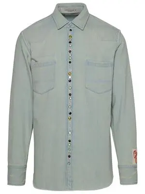 GOLDEN GOOSE Light Denim Shirt - Blue