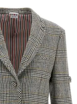 Thom Browne Prince Of Wales Wool Blazer - Multicolor