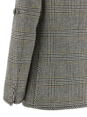 Thom Browne Prince Of Wales Wool Blazer - Multicolor
