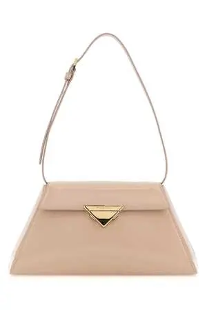 Prada Powder Leather Shoulder Bag - Pink