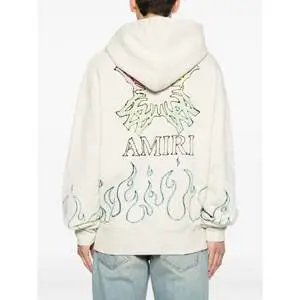 Amiri Neutrals Sweaters & Knitwear Hoodies