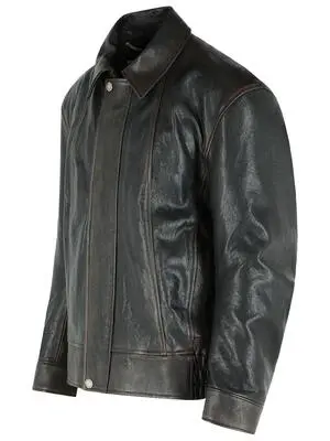 GOLDEN GOOSE Prince' Leather Bomber Jacket
