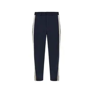 Moncler Trousers With Logo - Blue