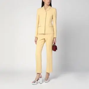 Gucci Coloured Wool Crepe Trousers