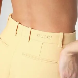 Gucci Coloured Wool Crepe Trousers