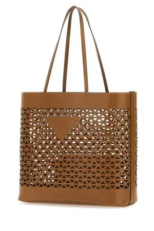 Prada Caramel Leather Shopping Bag