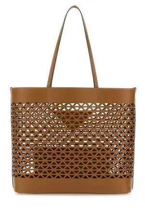 Prada Caramel Leather Shopping Bag