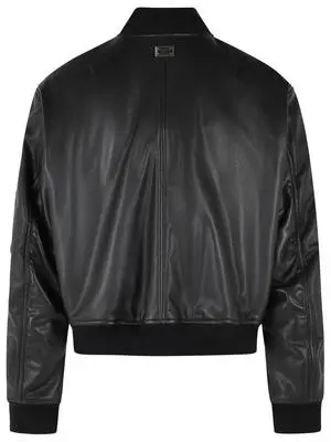 Dolce & Gabbana Leather Bomber Jacket