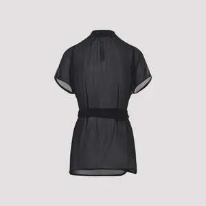 Rick Owens Wrap Ss Top - Black