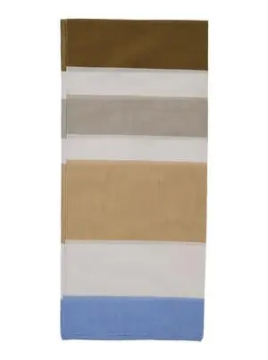 Saint Laurent Scarf With All-over Print In Cotton And Silk For - Multicolor