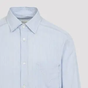 MAISON MARGIELA Cotton Shirt - Blue