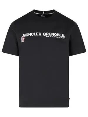 Moncler Stretch Cotton T-shirt - Black