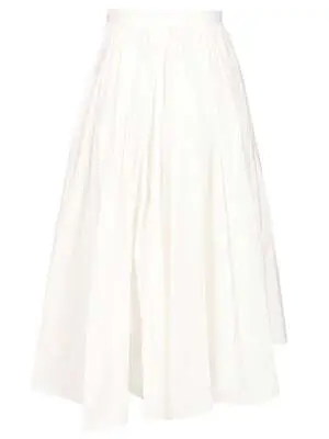 SELF-PORTRAIT Poplin Midi Skirt