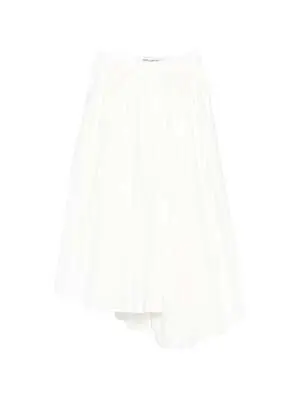 SELF-PORTRAIT Poplin Midi Skirt