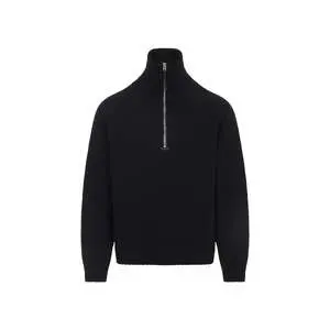TOM FORD Half Zip Sweater - Black