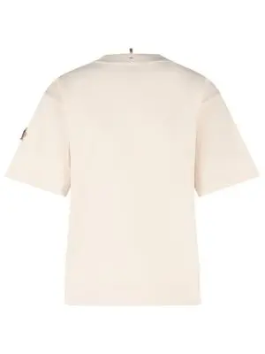 Moncler Cotton T-shirt - Cream