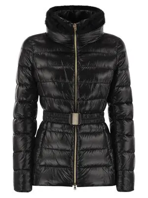 Herno Claudia Ultralight Nylon Down Jacket - Black