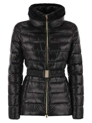 Herno Claudia Ultralight Nylon Down Jacket - Black