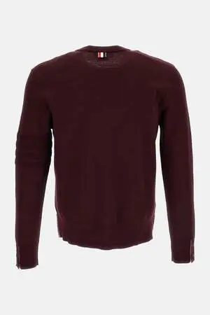Thom Browne Ottoman Milano Stitch 4-bar Bomber Pullover
