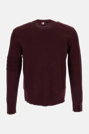 Thom Browne Ottoman Milano Stitch 4-bar Bomber Pullover - Multicolor