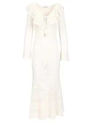 SELF-PORTRAIT Midi Dress - White