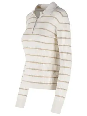 Max Mara Gitano' Ivory Cashmere And Silk Sweater