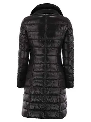 Herno Elisa Long Down Jacket In Ultralight Nylon - Black