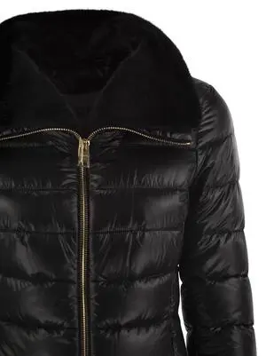 Herno Elisa Long Down Jacket In Ultralight Nylon - Black