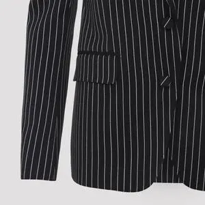 TOM FORD Striped Wool Barathea Jacket - Black