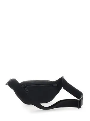 Moncler Fanny Pack 'durance' With Logo Patch On The Front And Adjustable Strap In Black Tech Fabric For - Multicolor
