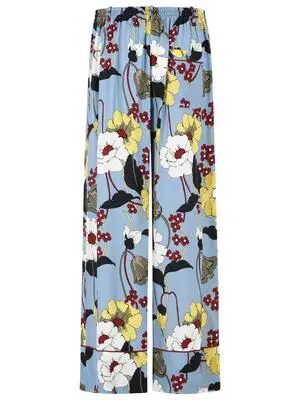Marni Light Viscose Trousers - Blue