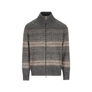 Brunello Cucinelli Grey Sweaters & Knitwear Cardigans - Gray