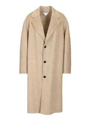 Bottega Veneta Wool And Cashmere Coat - Cream