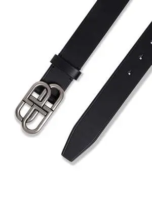 Balenciaga Leather Belt With Bb Buckle - Multicolor