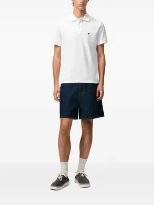 AMI Paris De Coeur Cotton Polo Shirt