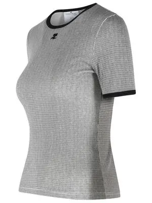 COURREGES Cotton T-shirt - Gray