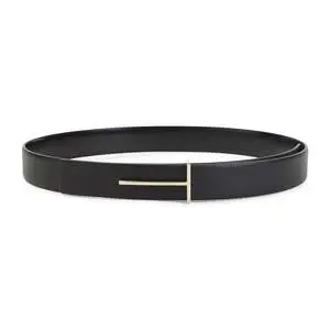 TOM FORD Leather Belt - Black