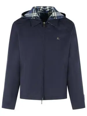 Burberry Dark Cotton Reversible Jacket - Blue