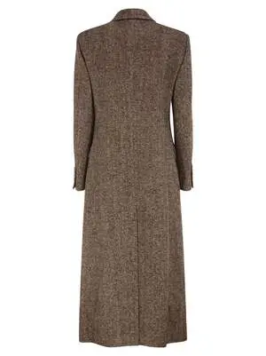 Brunello Cucinelli Double-breasted Wool And Alpaca Herringbone Coat