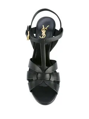 Saint Laurent Tribute Leather Sandals - Multicolor