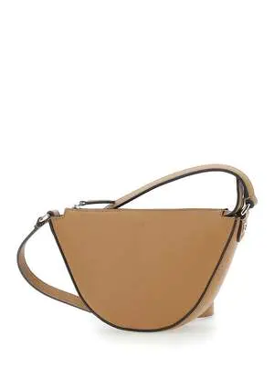 Fendi Grained Leather Crossbody Bag - Cream