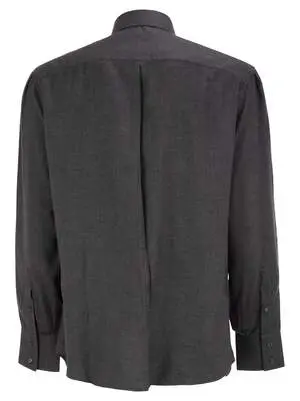 Brunello Cucinelli Cotton And Lyocell Button-down Shirt - Multicolor