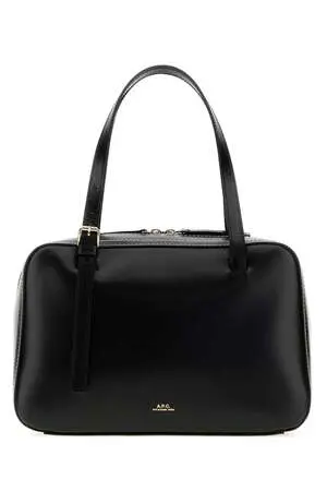 A.p.c. Leather Virginie Handbag - Black