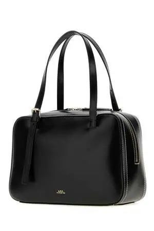 A.p.c. Leather Virginie Handbag - Black