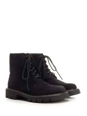Loewe Sierra Combat Ankle Boot In Suede